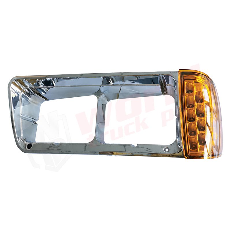 RH Headlight Bezel With Holagen Corner Lamp Freightliner FLD 1990-2001 ...
